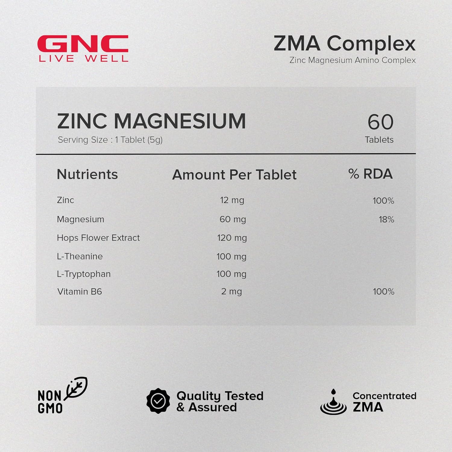 Buy Now GNC Zinc Magnesium Complex - InstaSport